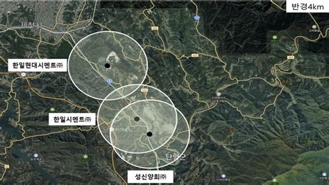 전국 9개 시멘트공장 주변 주민 건강영향조사