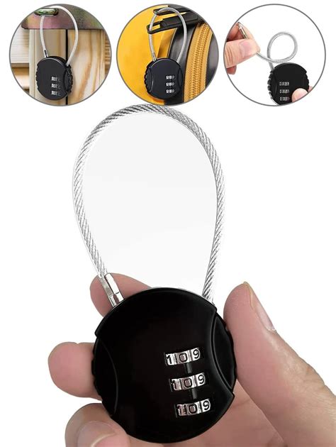 Password Lock Door Lock 3 Digit Combination Code Number Lock Padlock