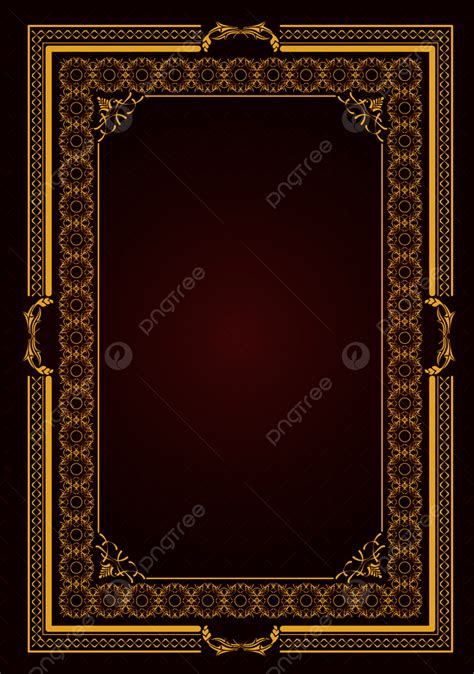Brown Gold Vector Hd Png Images Gold Ornament On Brown Background