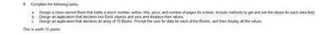 Solved Complete The Following Tasks Design A Class Named Chegg