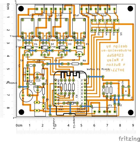 Micropython и Mqtt управление на релета изчитане на Dht сензор и напрежение Компактен проект