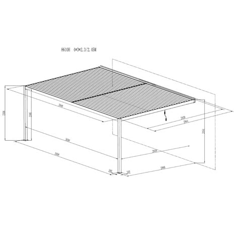 Wall Mounted Manual Louvered Pergola 4m X 3m Sale Unique Pergolas