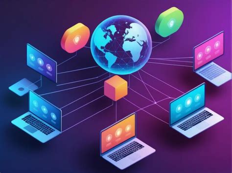 Global Network Concept 3d Rendering Premium Ai Generated Image