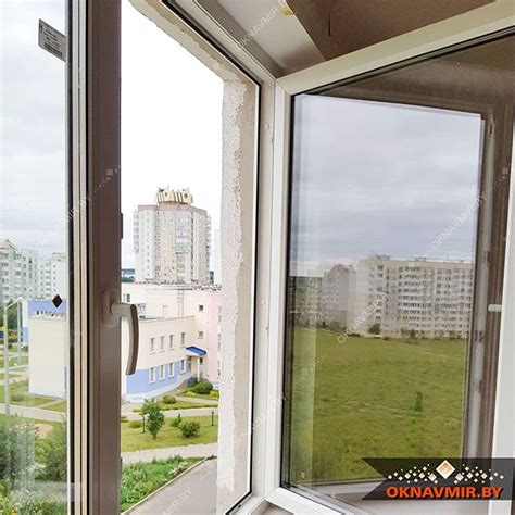 Окно Рехау под ключ🔑с красивым подоконником Кристаллит белый дуб и