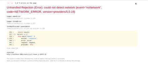 Unhandled Promise Rejections En Masse · Issue 1208 · Ethers Ioethers