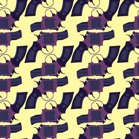 Gun Pattern Illustration Vector On White Background 13577630 Vector