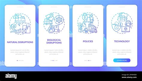 Supply Chain Disruptions Blue Gradient Onboarding Mobile App Screen Stock Vector Image And Art Alamy