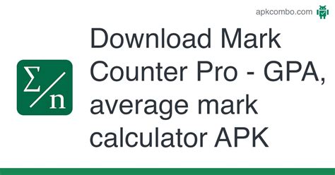 Mark Counter Pro Gpa Average Mark Calculator Apk Android App
