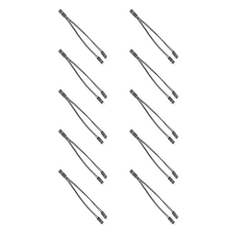 Aooower 2 54mm Duponts 2pin Female To Male Y Jumpers Splitter Wire For Microcontroller