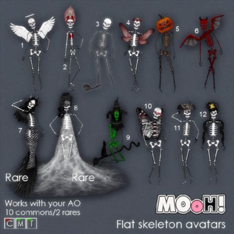 Second Life Marketplace 06 Mooh Flat Skeleton Avatar Devil