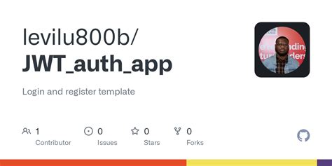 Github Levilu800bjwtauthapp Login And Register Template