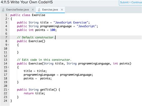 Help With 4115 Write Your Own Codehs Rcodehs