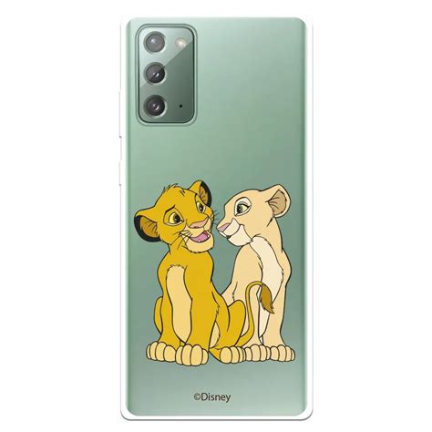 Disney Samsung Galaxy Note20 Simba Ja Nala Siluetti Leijonakuningas Kotelo Kirkas Dressinn