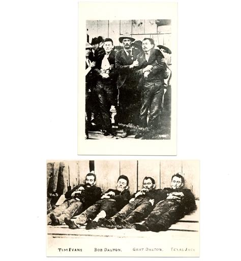 Lot Dalton Gang After The Coffeyville Bank Robbery Vintage Rppc