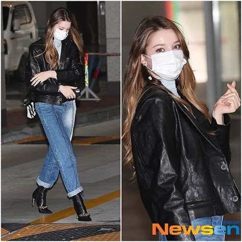 안젤리나 다닐로바 가죽재킷에 부츠까지 가을 여신의 정석 포토엔hd 화보