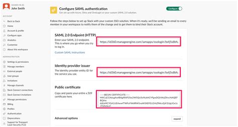 Configuring Saml Sso For Slack Identity360