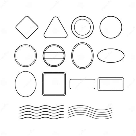 Set Of Postal Stamps And Postmarks Isolated On White Background