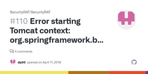 Error Starting Tomcat Context Orgspringframeworkbeansfactory
