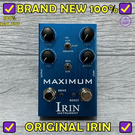 Jual Efek Gitar IRIN AN MAXIMUM Overdrive Full Drive Pedal Effect Shopee Indonesia