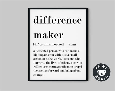 Difference Maker Definition Print Minimal Print T For Sister Best
