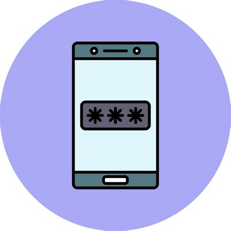 Password Line Filled Multicolour Circle Icon 37798784 Vector Art At Vecteezy