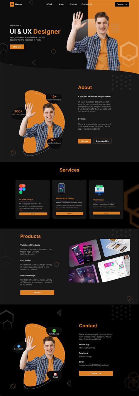 Personal Portfolio Web Design Ui Ux Design On Behance