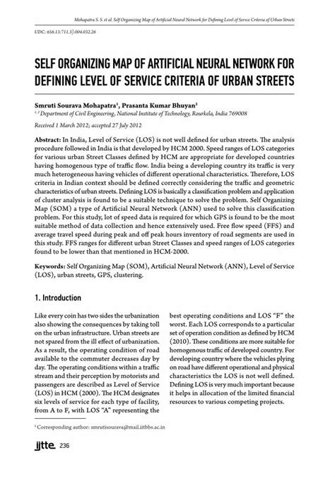 Pdf Self Organizing Map Of Artificial Neural 2012 10 01 · Self