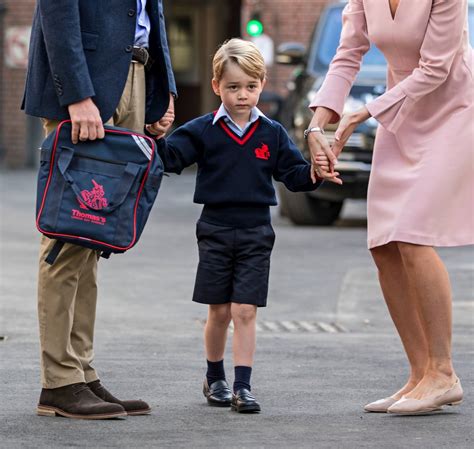 Prince Georges First Day Of School Popsugar Celebrity