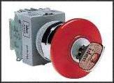 AXW401 R IDEC Interruptor para Paro de Emergencia SPST NC Reinicio con Llave a Presión con