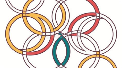 Abstract Circle Loops Geometric Pattern For Modern Backgrounds And Art Projects Vector Design