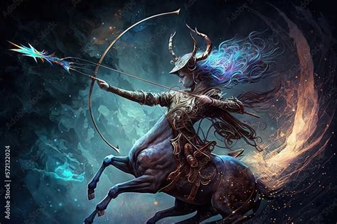 Backdrop Of Sacred Zodiac Sagittarius Symbols Astrology Alchemy