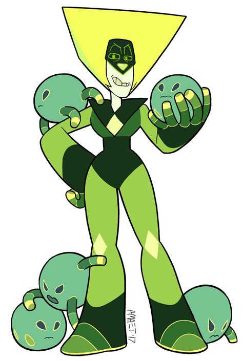 Amaet “ My Era 1 Peridot With Her Robonoids They Are Spawned By Her The Same Way The Centip