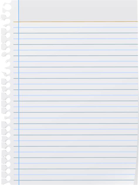Download Blank Lined Notebook Paper