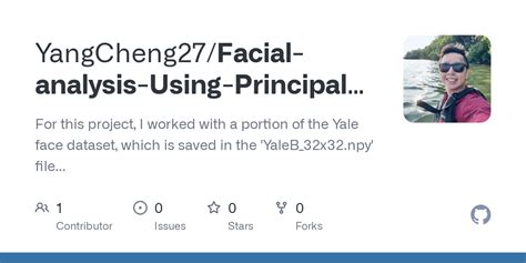 github yangcheng27 facial analysis using principal component analysis