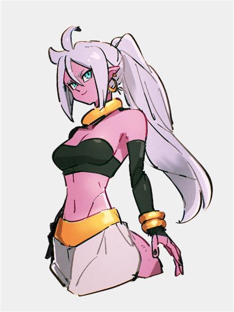 Android 21 And Majin Android 21 Dragon Ball And 1 More Drawn By