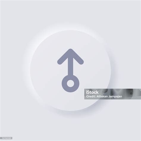 Arrow Icon White Neumorphism Soft Ui Design For Web Design Application Ui And More Button Vector