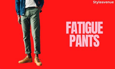 Blend In With Style Mastering The Art Of Wearing Army Fatigue Pants