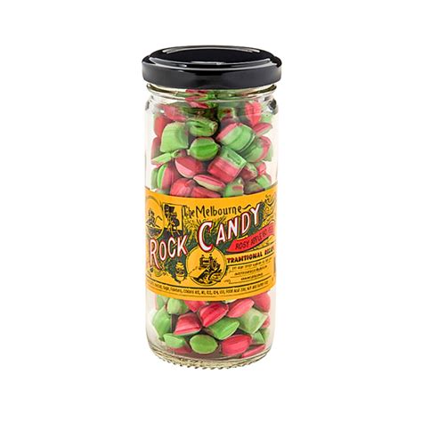 The Melbourne Rock Candy Company Rosy Apple Bo Peep 170g Jar Sweet As