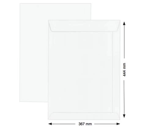 Hispapel White Envelope 367 X 444mm A3 17 5 X 14 5 250pcs Box