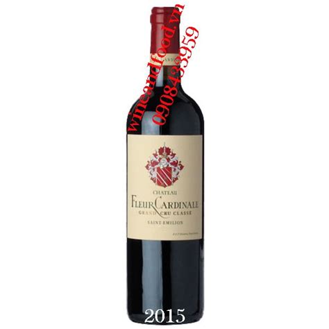 Rượu vang chateau Fleur Cardinale 2015