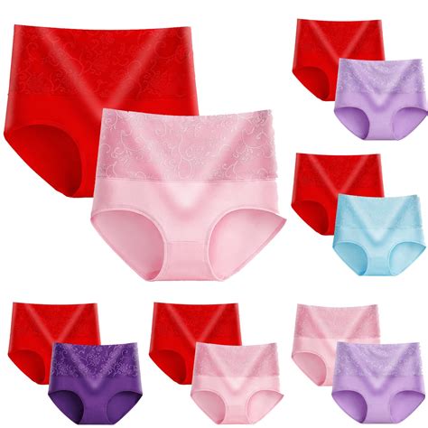 Ashirexll High Waisted Underwear For Women Womens Cotton Underwear 2