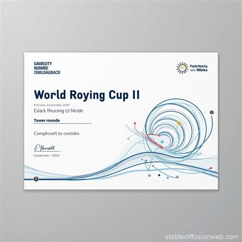 World Rowing Cup II Certificate Design | Stable Diffusion Online