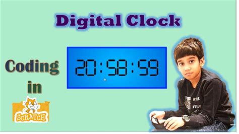 How To Create A Digital Live Clock Using Scratch Youtube