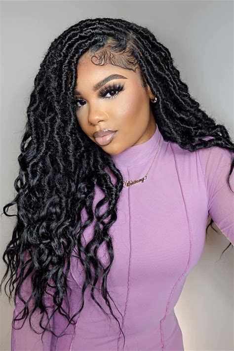 Faux Locs Crochet Hair 24 Inch New Goddess Locs Crochet Hair For Black