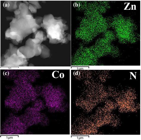 A STEM Image And Bd EDX Mapping For Co ZIF Download Scientific Diagram