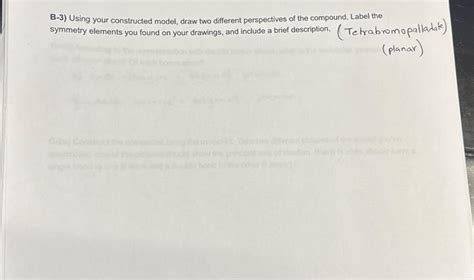 solved b 3 using your constructed model draw two different