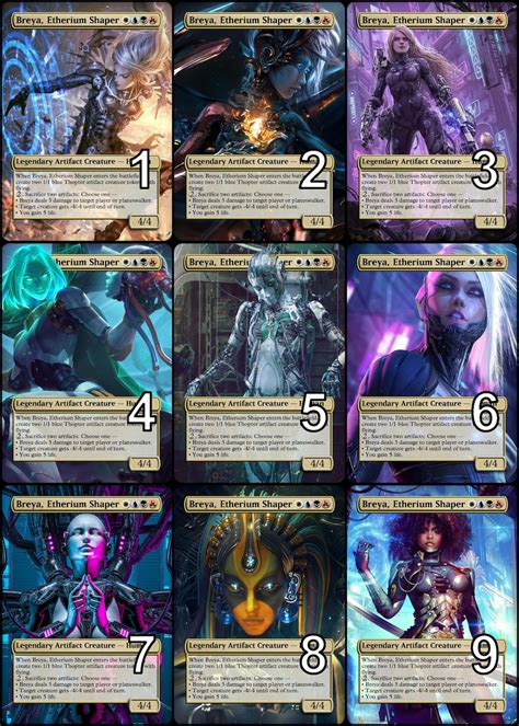 Mtg Breya Etherium Shaper Token Alternative Art Choose The Art