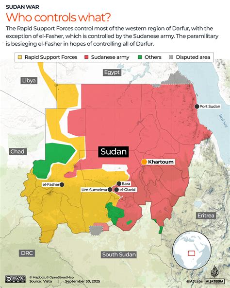 War In Sudan Humanitarian Fighting Control Developments September