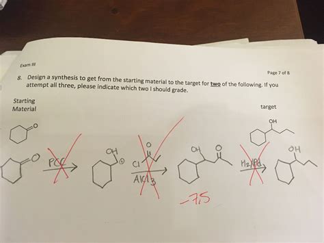 Solved Design A Synthesis To Get From The Starting Material Chegg