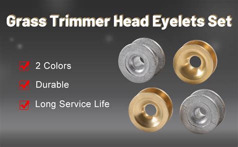 Speedwox 12 Pcs Grass Trimmer Head Eyelets Sleeve String